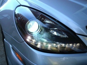 MB SLK Headlights Installed