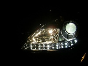 MB SLK Headlights Installed