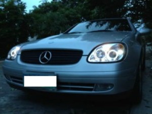 MB SLK Headlights Installed