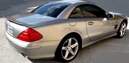 Mercedes Benz SL R230 Black Series Style Rear Lip Spoiler (2002-2011)